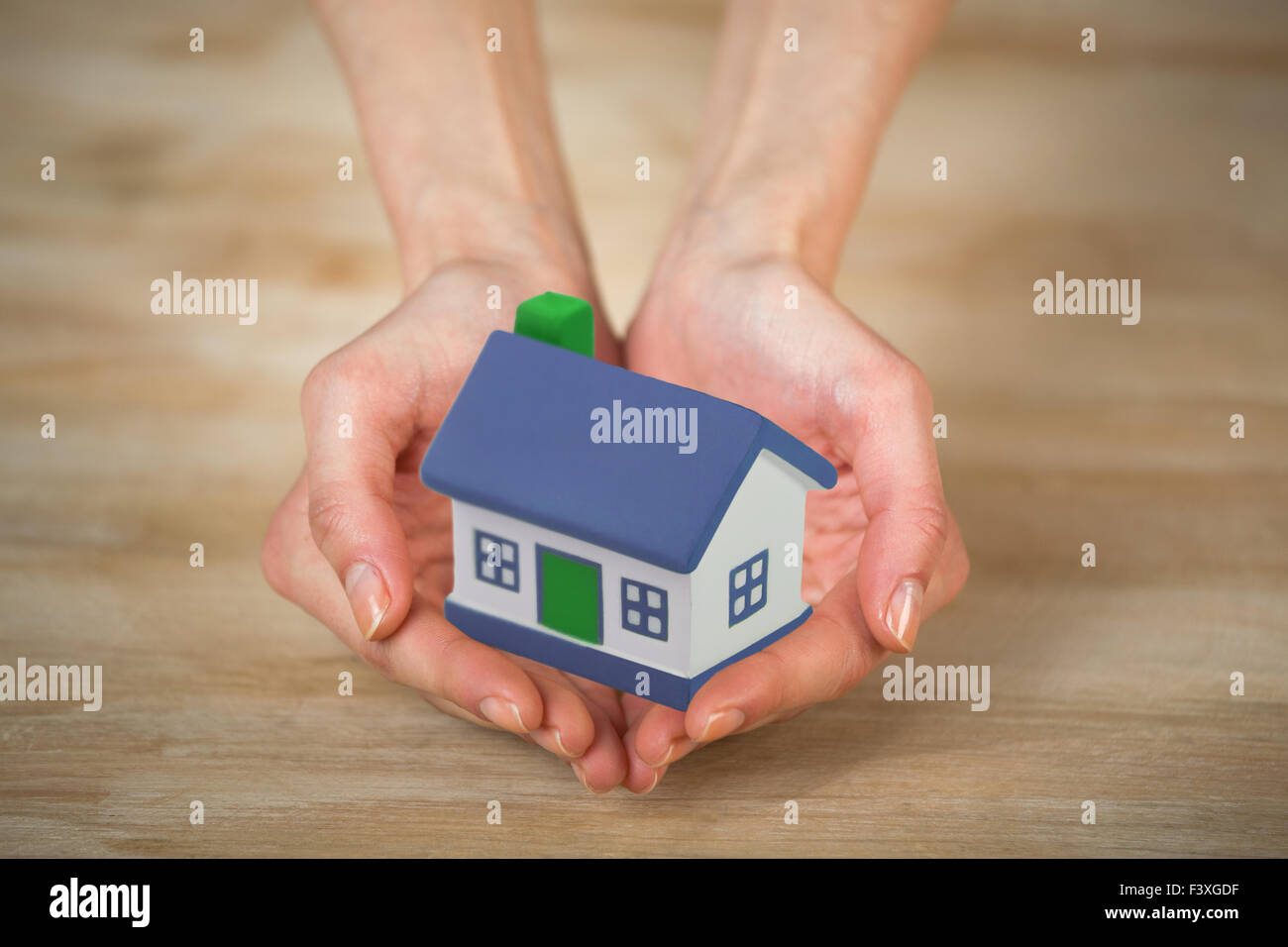 House on the hands Stock Photo - Alamy