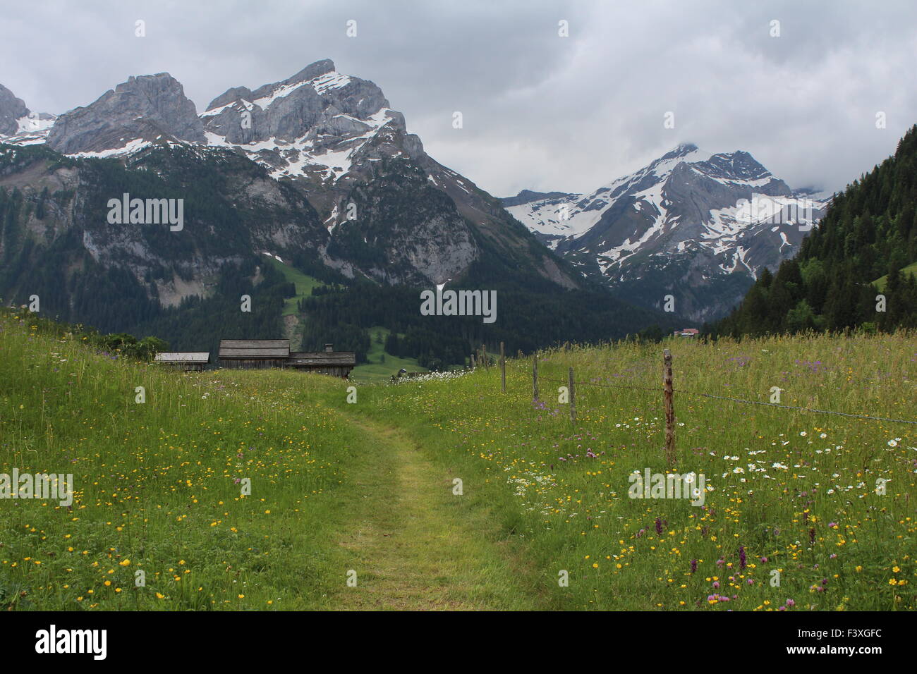 Scenery in Gsteig bei Gstaad Stock Photo - Alamy