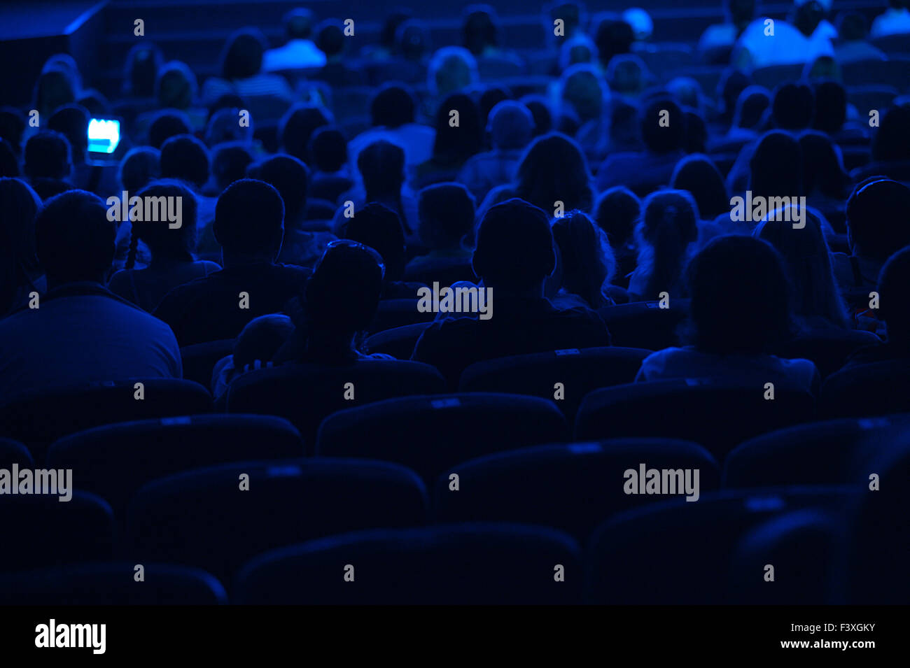 Scared Audience Movie Theater