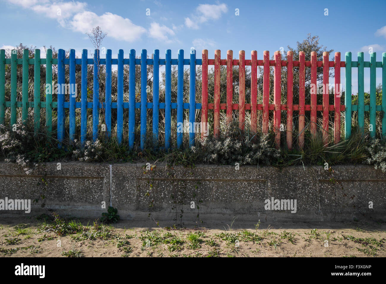 Coloured Fence High Resolution Stock Photography and Images - Alamy
