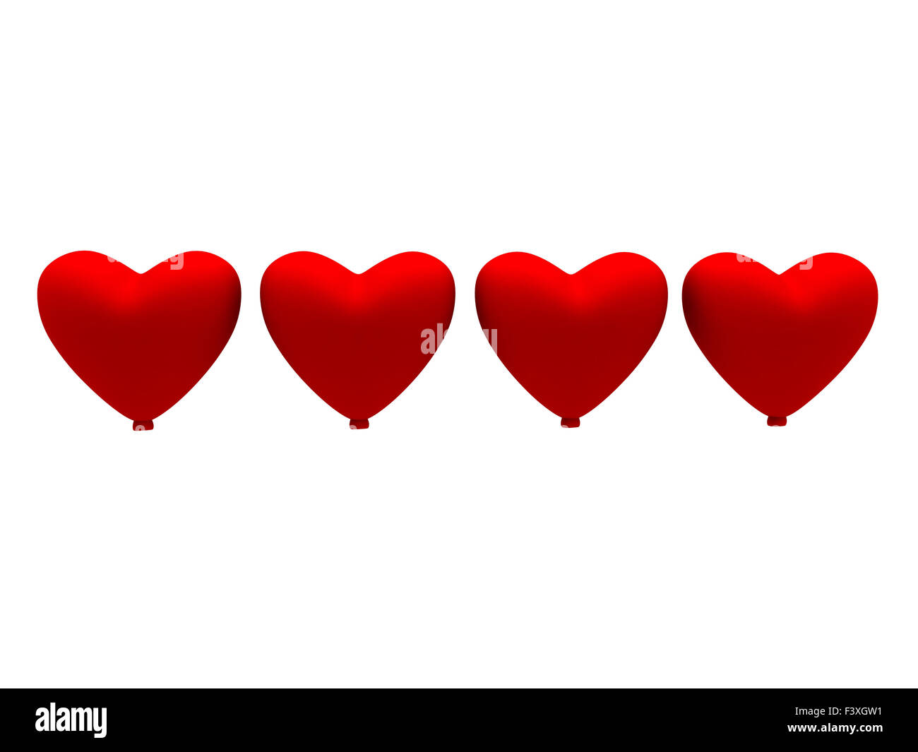 Heart shaped balloon on Cut Out Stock Images & Pictures - Alamy