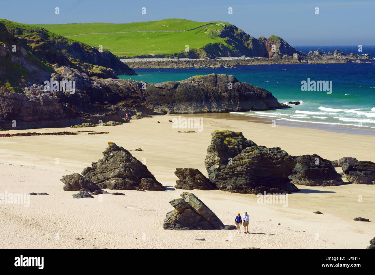 lonely beach near Durness Stock Photo - Alamy