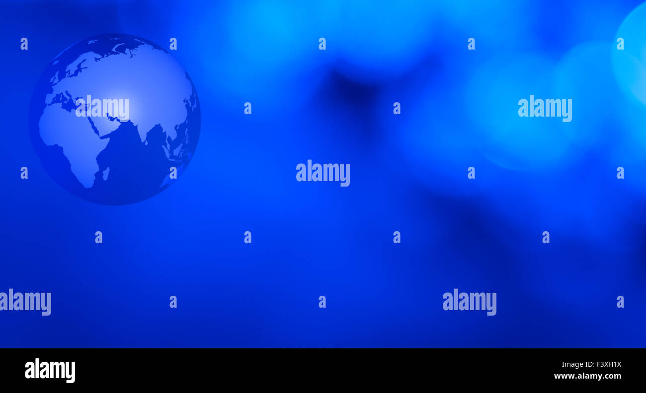 Planet earth global business background Stock Photo - Alamy