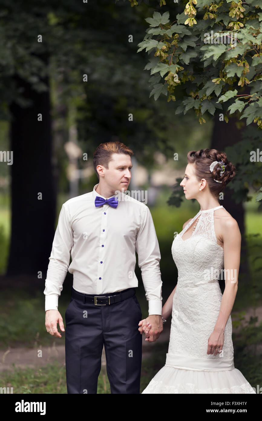 Just married couple Stock Photo - Alamy