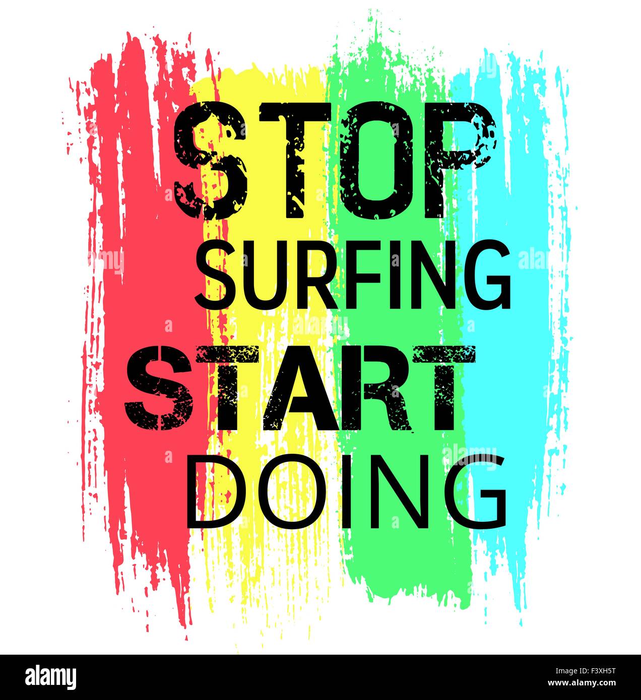 Stop thinking start doing Cut Out Stock Images & Pictures - Alamy