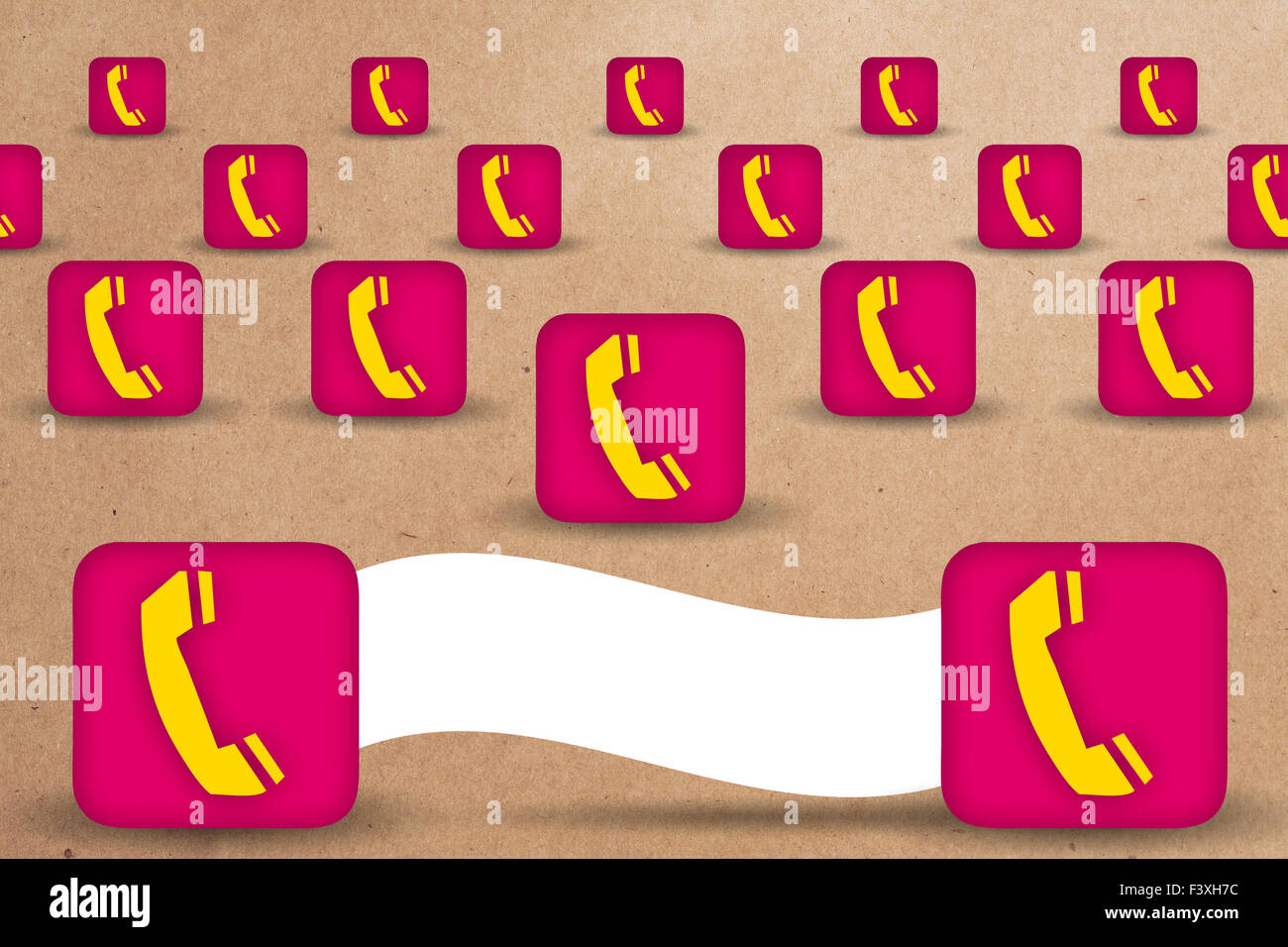 telephone sign on tag Stock Photo - Alamy