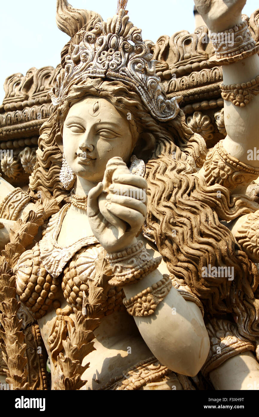 Durga Sculpture Mud Idol Durga High Resolution Stock Photography and ...