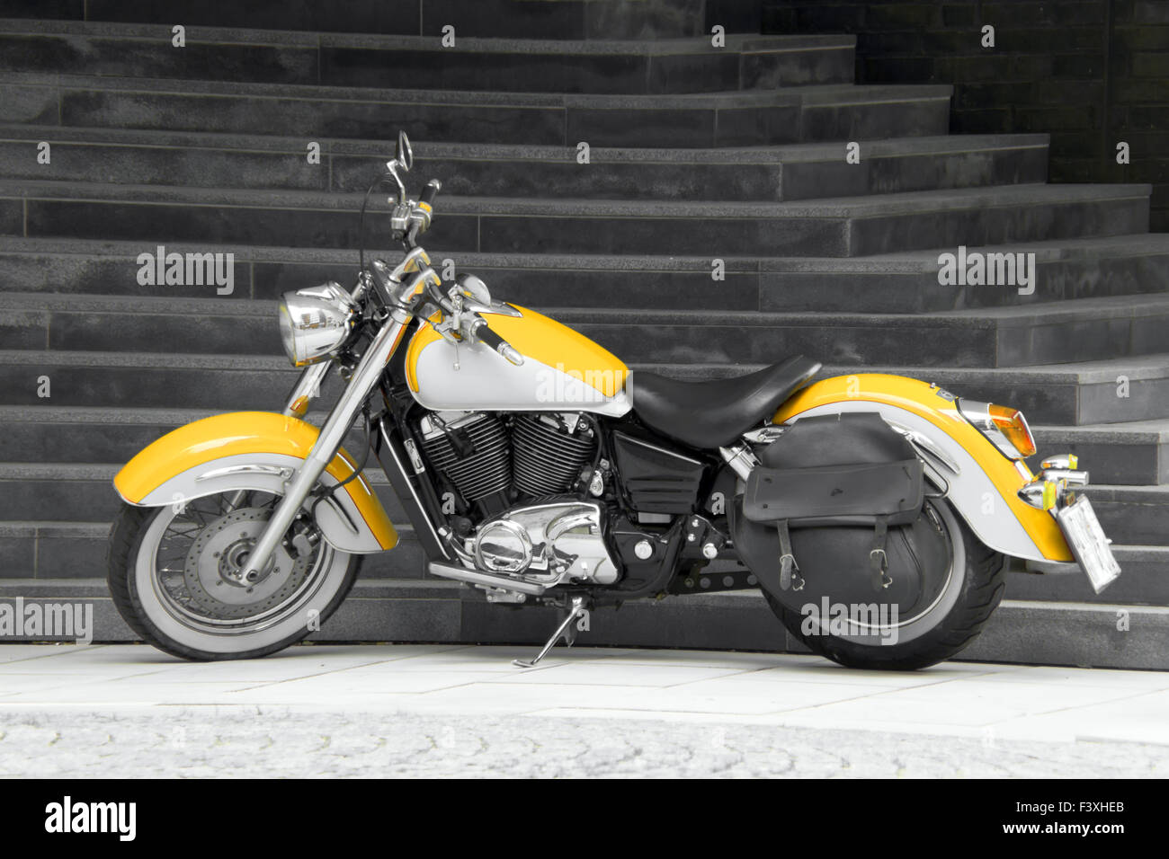 Yellow motorbike hi-res stock photography and images - Alamy
