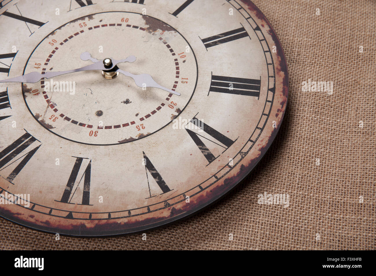 3d rendering of a silk with a vintage clock Stock Photo - Alamy