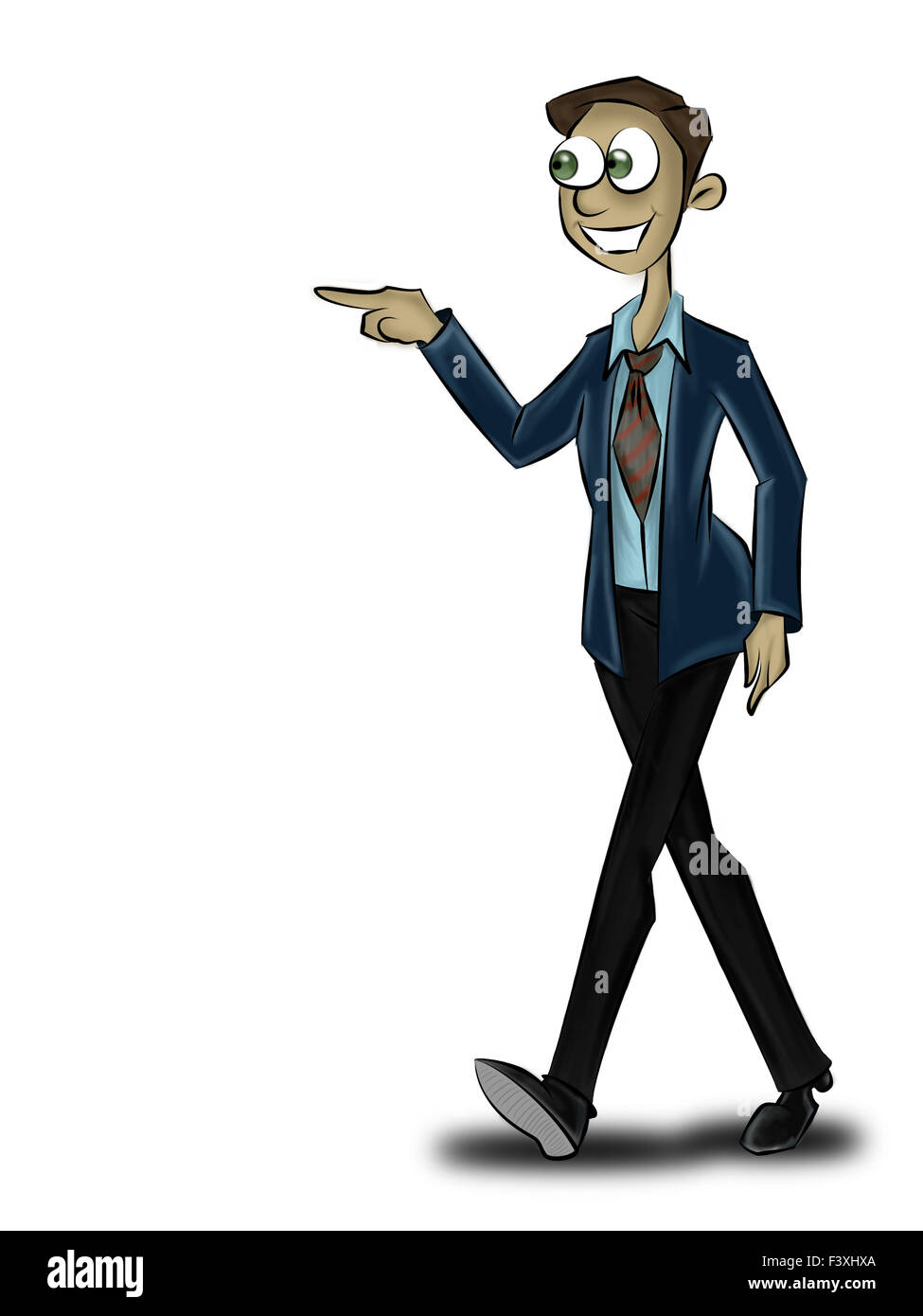 Cartoon pointing teenager hi-res stock photography and images - Alamy