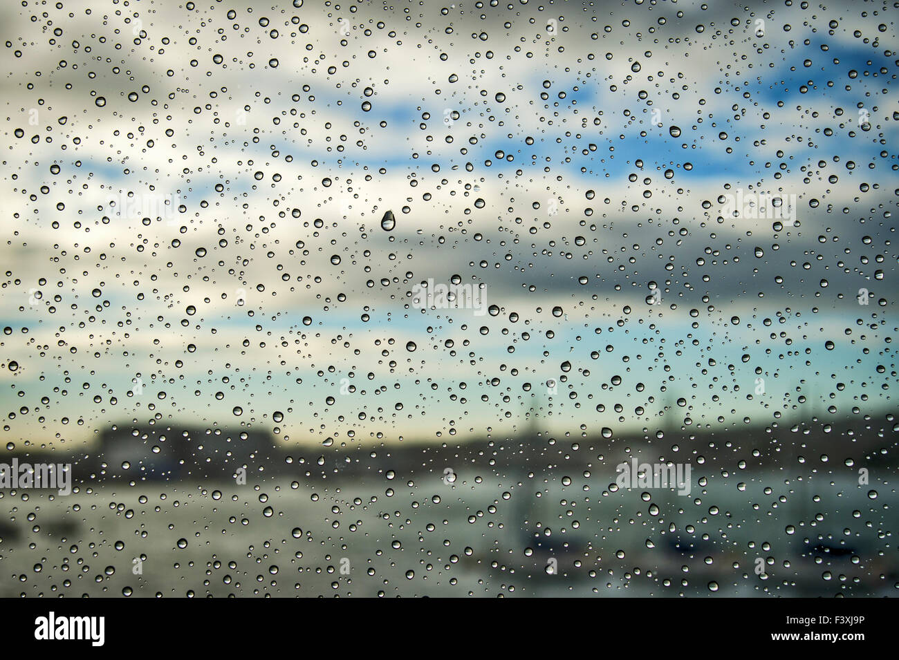 raindrops on a window Stock Photo - Alamy