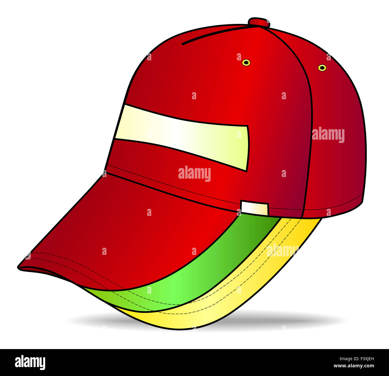 Red baseball hat front view hi-res stock photography and images - Alamy