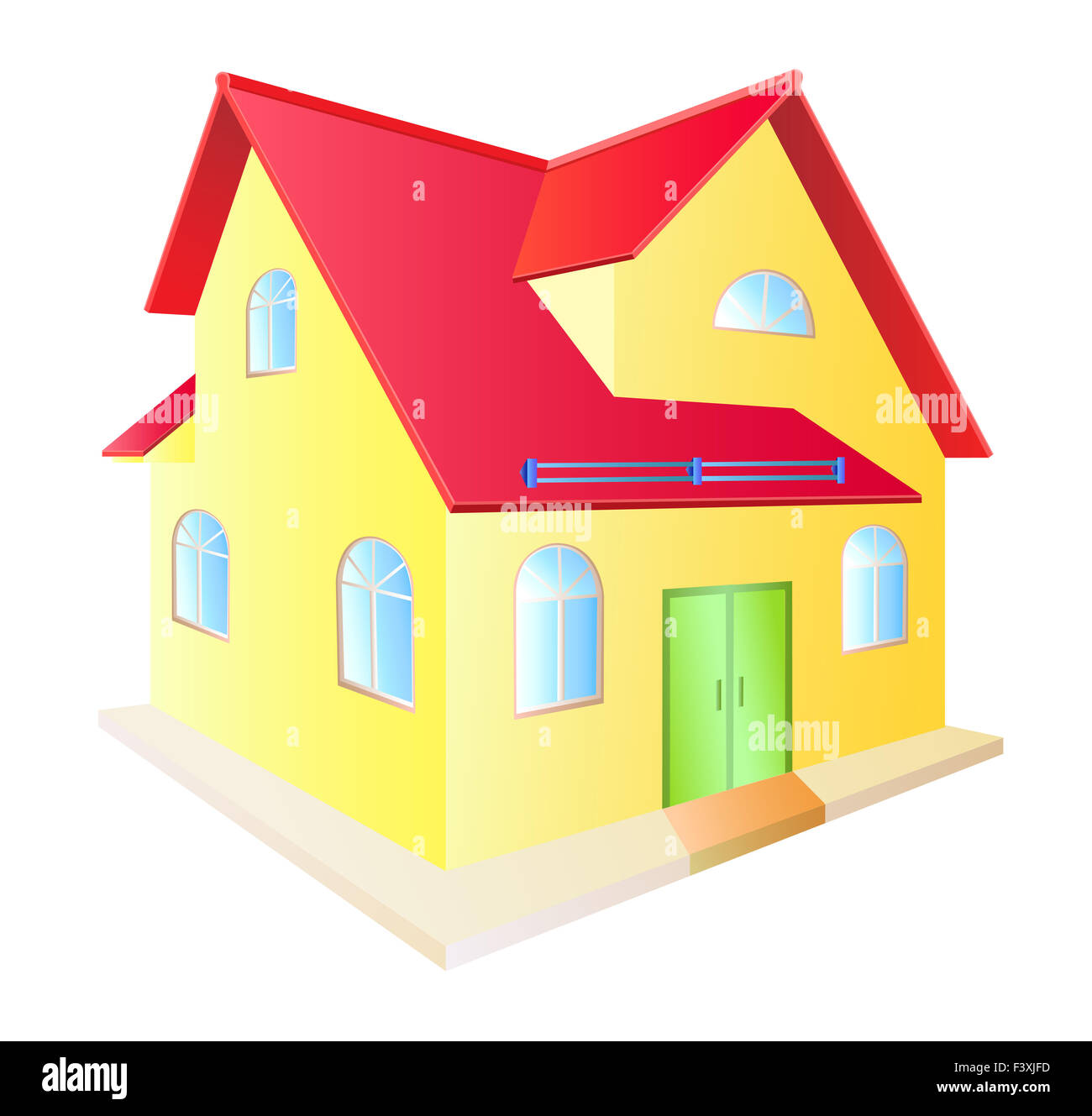 Cottage bungalow architecture Cut Out Stock Images & Pictures - Alamy