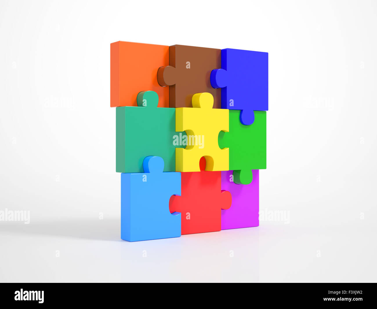 Business team building puzzle pieces hi-res stock photography and ...