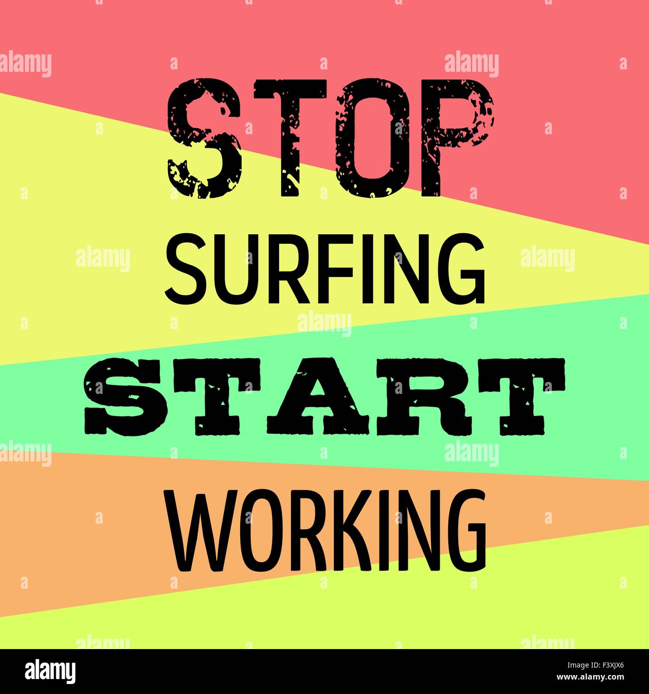 Vector Motivational Poster for Work Stock Vector Image & Art - Alamy