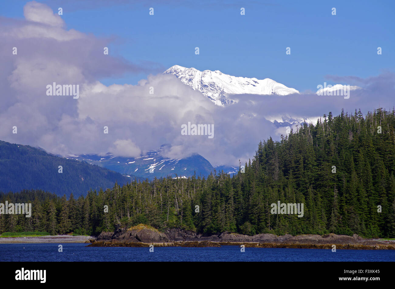 Fiord landscape near Valdez Stock Photo - Alamy