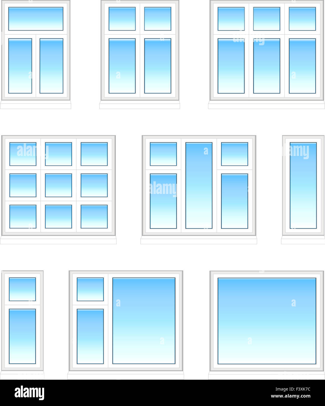 Plastic windows in color hi-res stock photography and images - Alamy