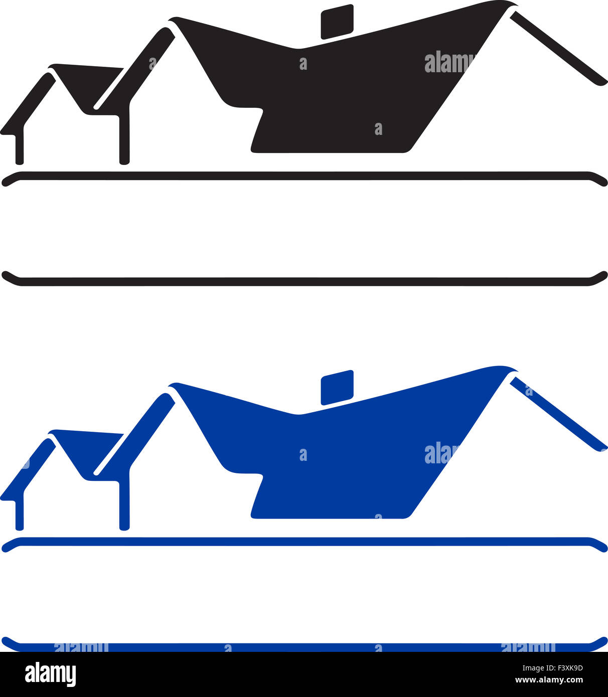 House sign isolated on white background Stock Photo - Alamy