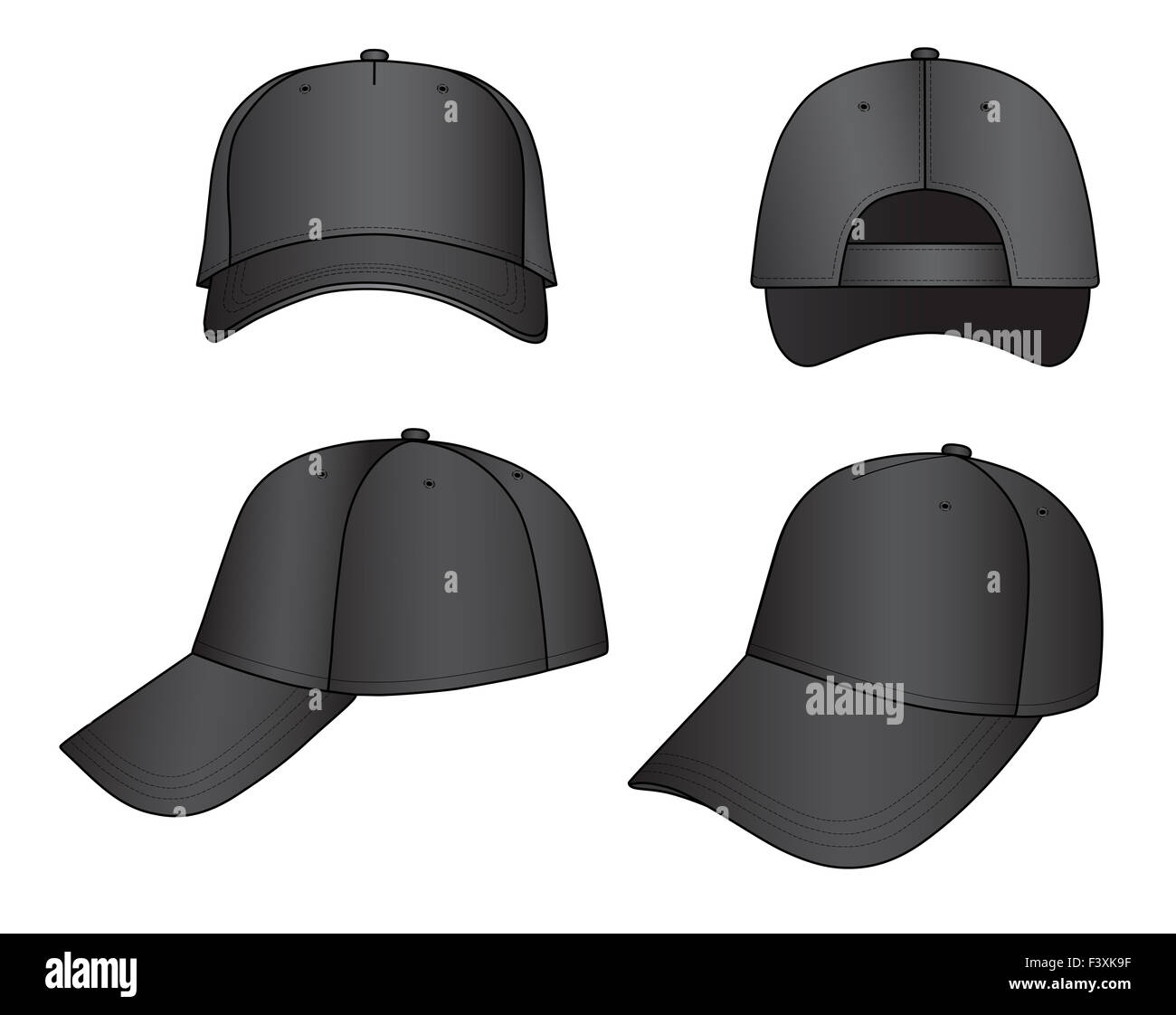 Outline cap illustration isolated on white Stock Photo - Alamy
