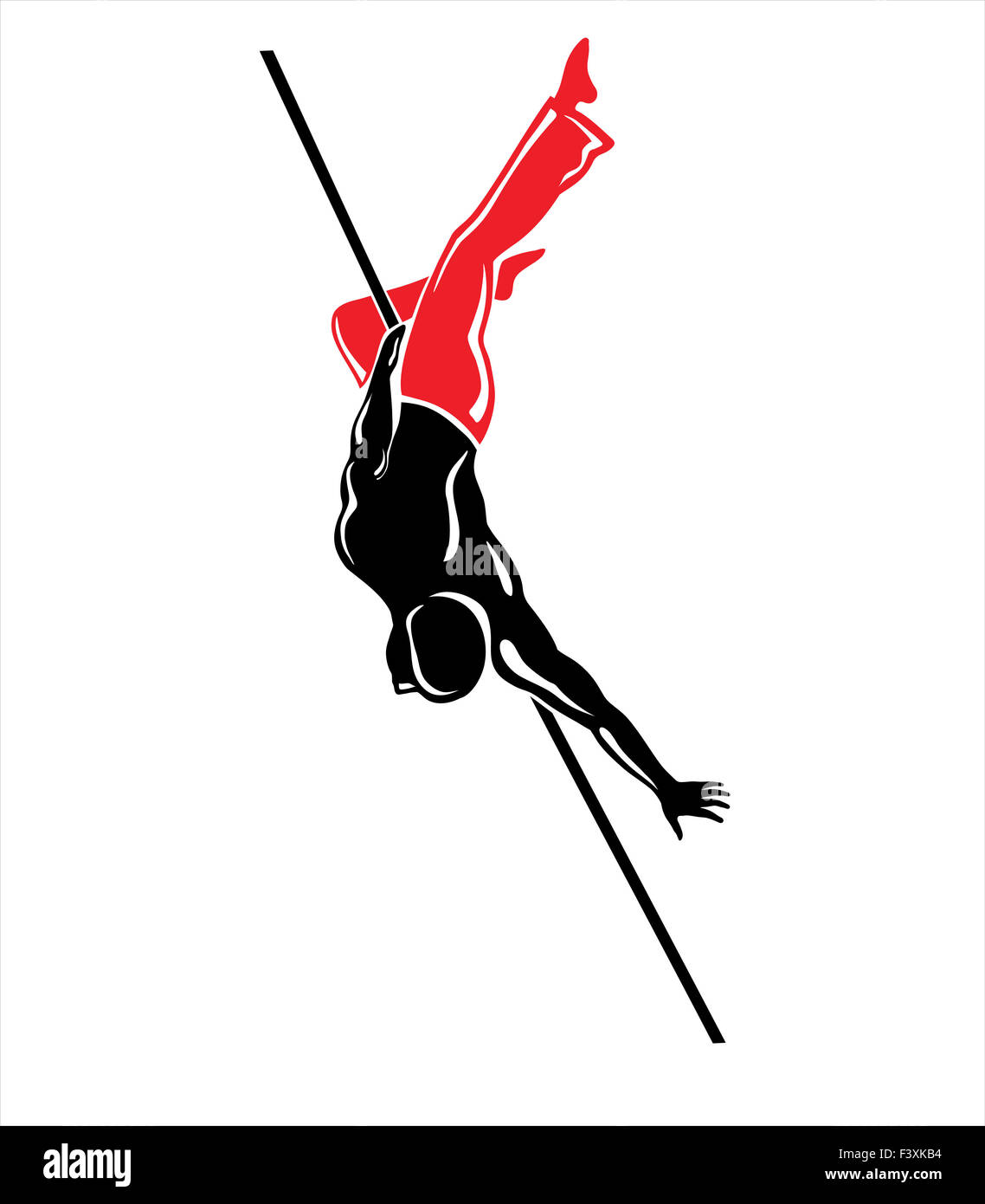 Acrobat isolated on white background Stock Photo - Alamy