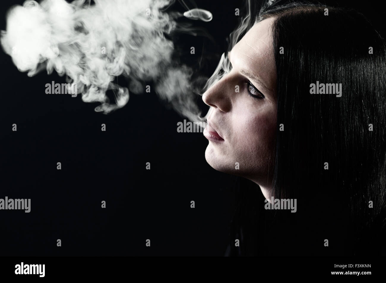 Passionate smoker hi-res stock photography and images - Alamy