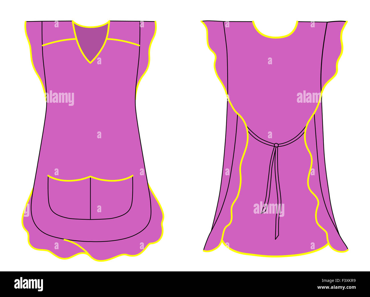 Apron view Cut Out Stock Images & Pictures - Alamy