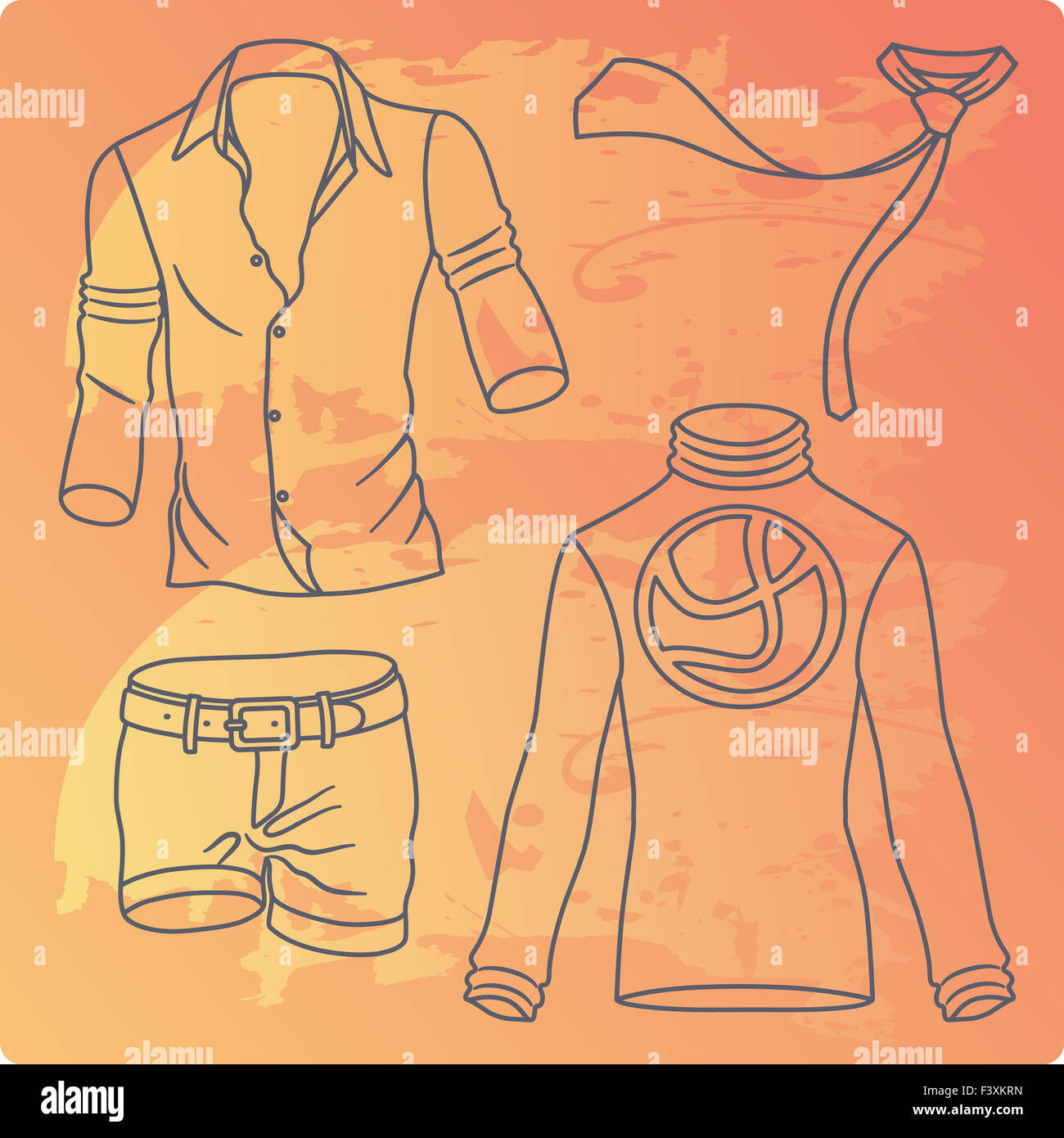 Man clothes collection Stock Photo - Alamy