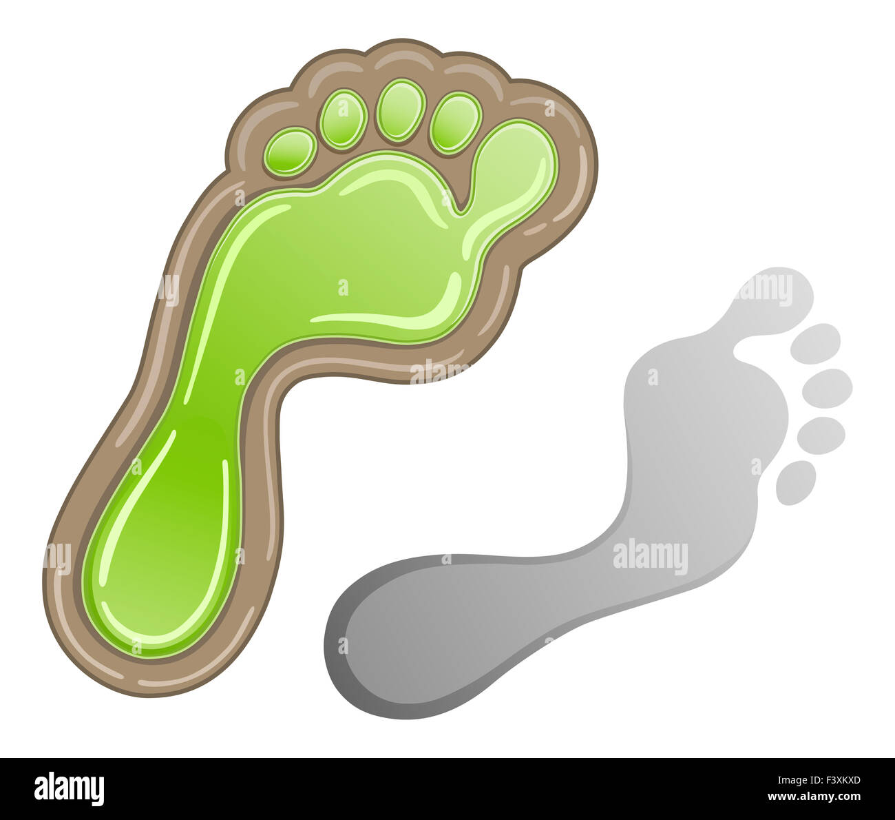 Carbon imprint Cut Out Stock Images & Pictures - Alamy