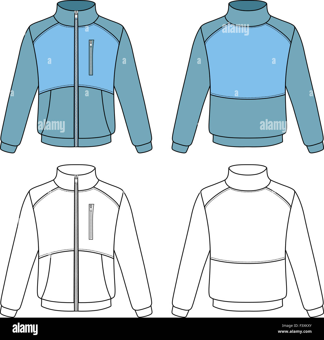 Outline jacket illustration hi-res stock photography and images - Alamy