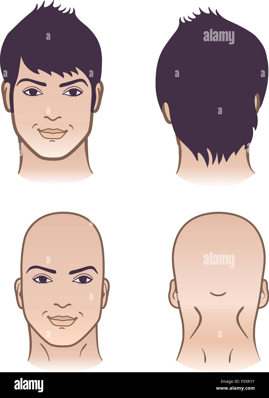 Back front view man Cut Out Stock Images & Pictures - Alamy