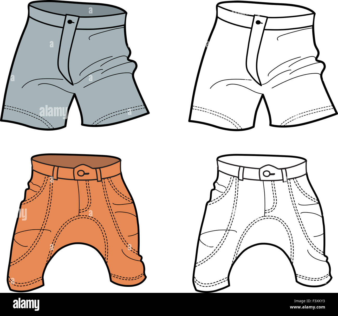 Men Shorts front view Stock Photo - Alamy