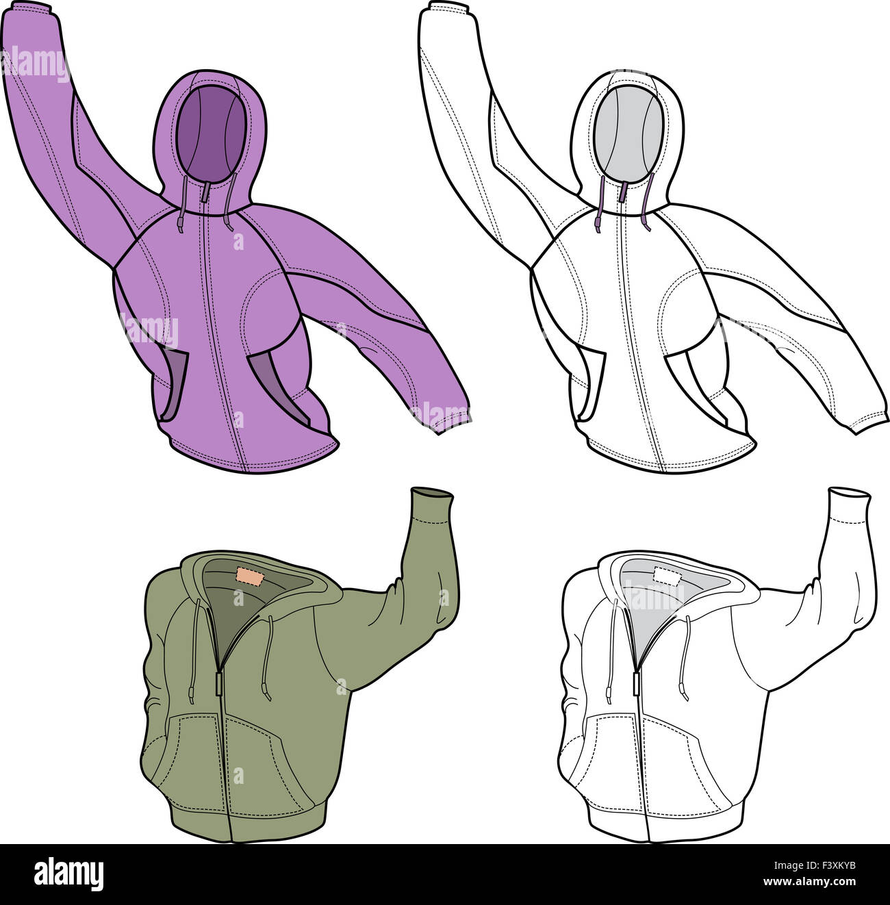 Men jackets front view Stock Photo - Alamy