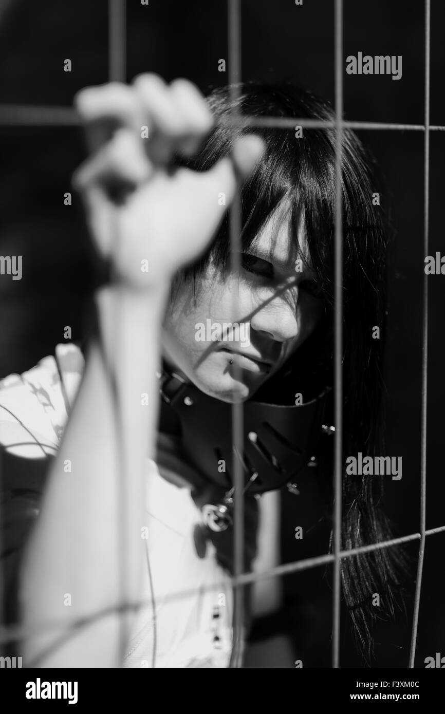 Teen behind bars hi-res stock photography and images - Alamy