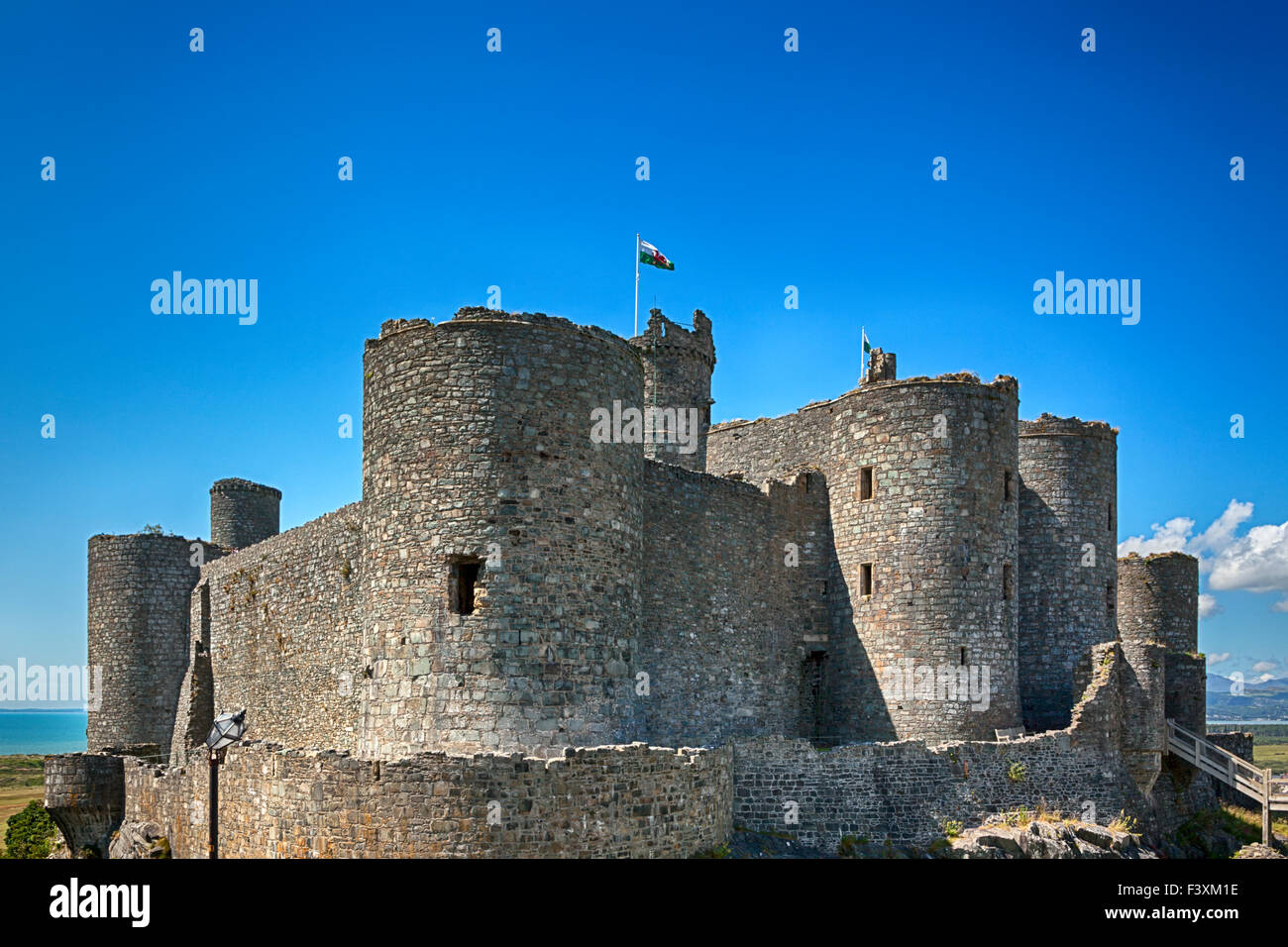 Harlech Castle, North Wales Stock Photo - Alamy