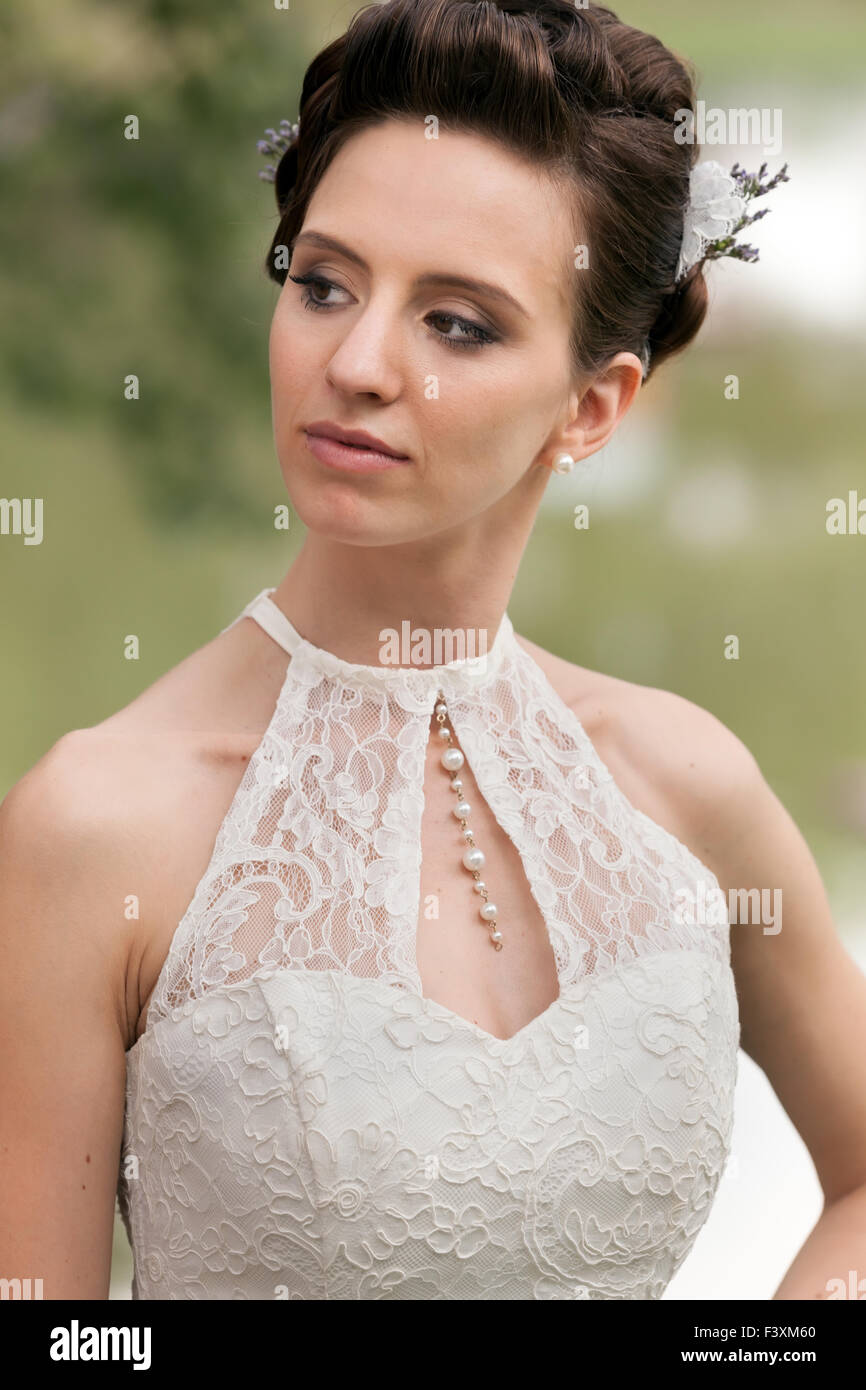 Young bride portrait Stock Photo - Alamy