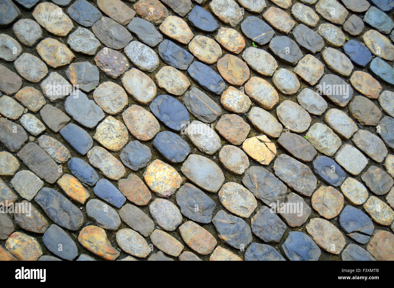 Cobbled Street Background Stock Photo - Alamy