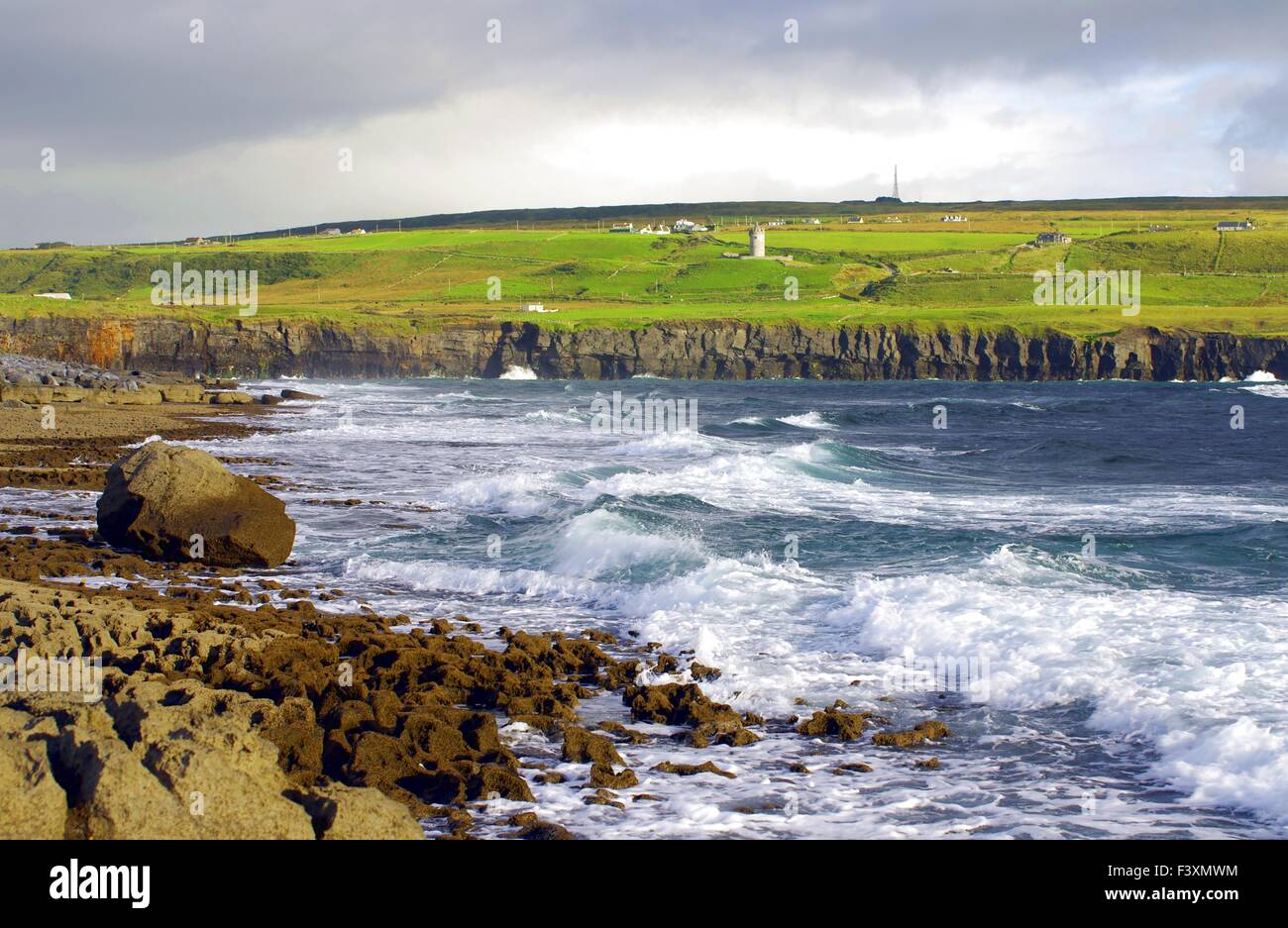 rocky shoreline in Doolin Stock Photo - Alamy