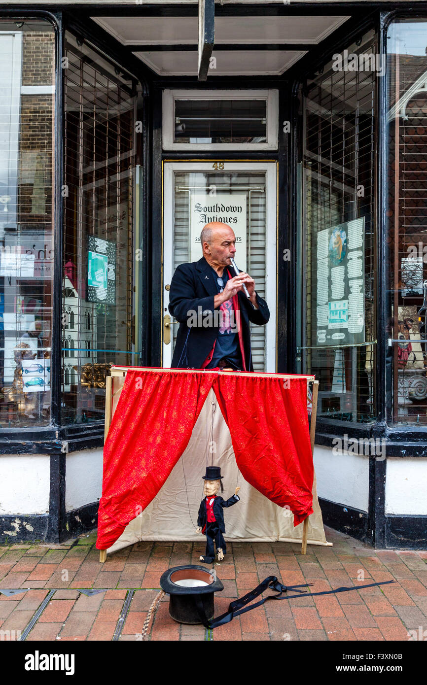 Street entertainer performs in town hi-res stock photography and images ...