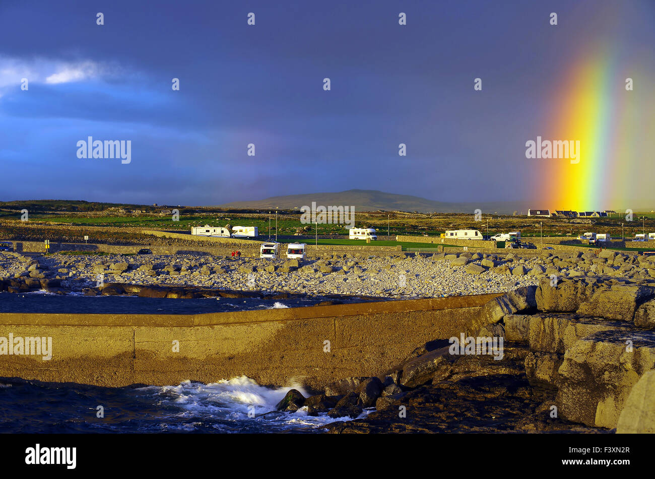 rainbow in Doolin Stock Photo - Alamy
