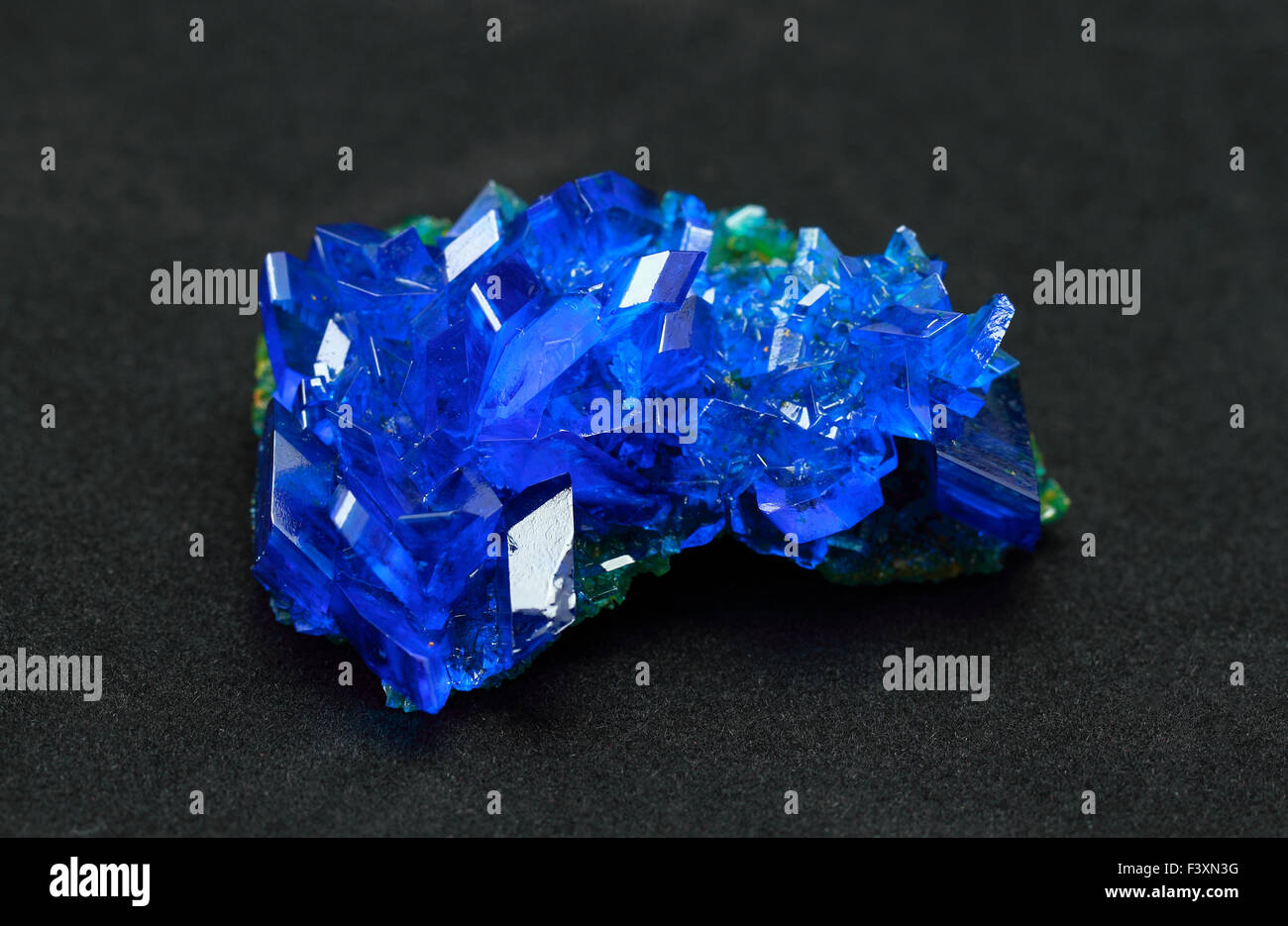 Crystals of blue vitriol - Copper sulfate Stock Photo - Alamy