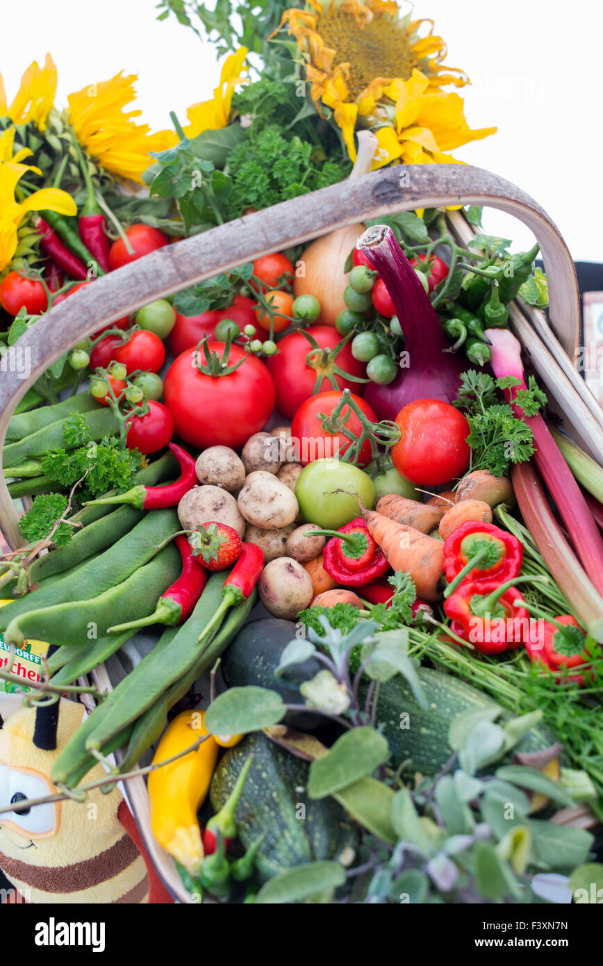 Trug vegetables hi-res stock photography and images - Alamy