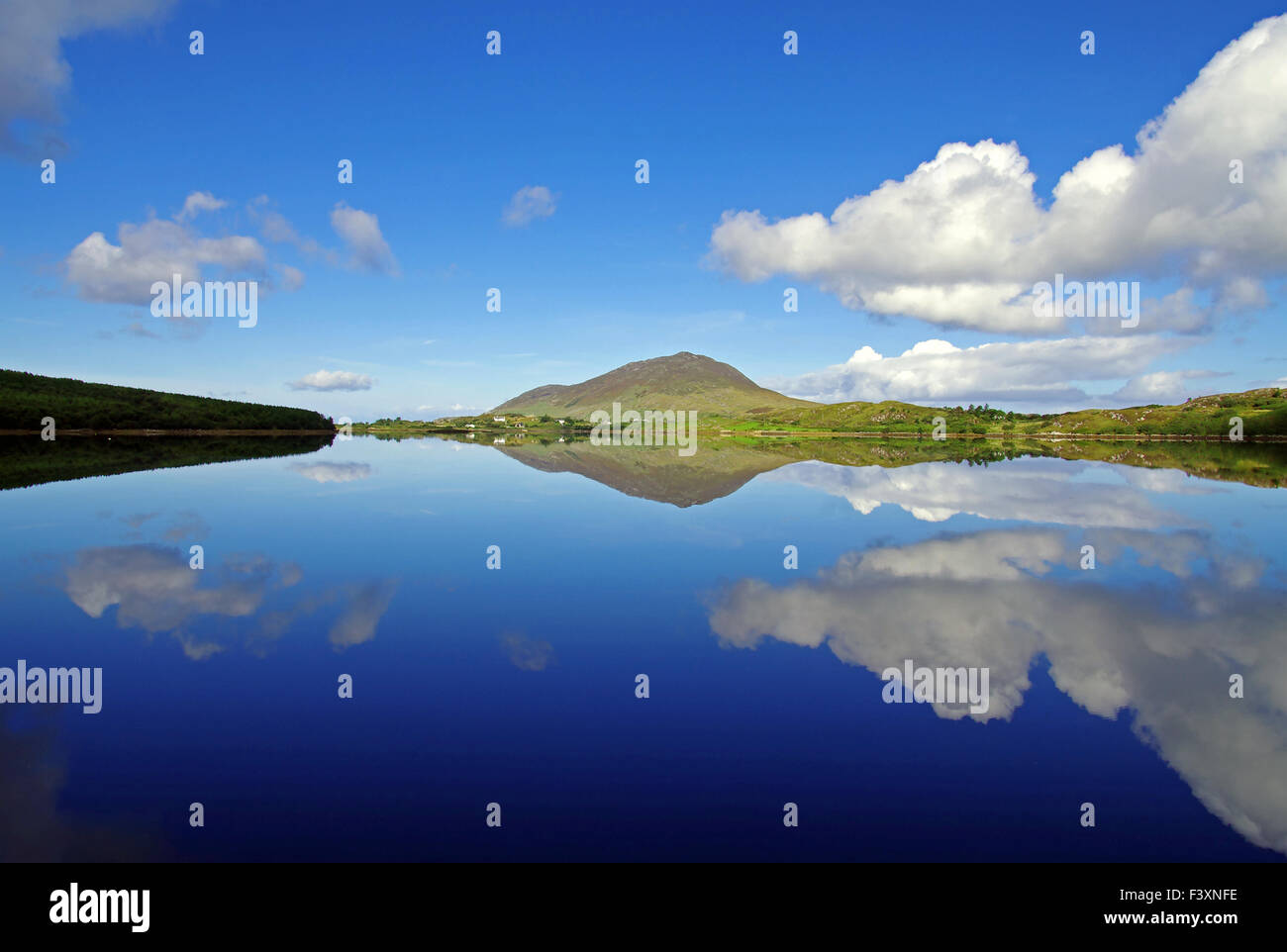 Calm lake in Connemara Stock Photo - Alamy