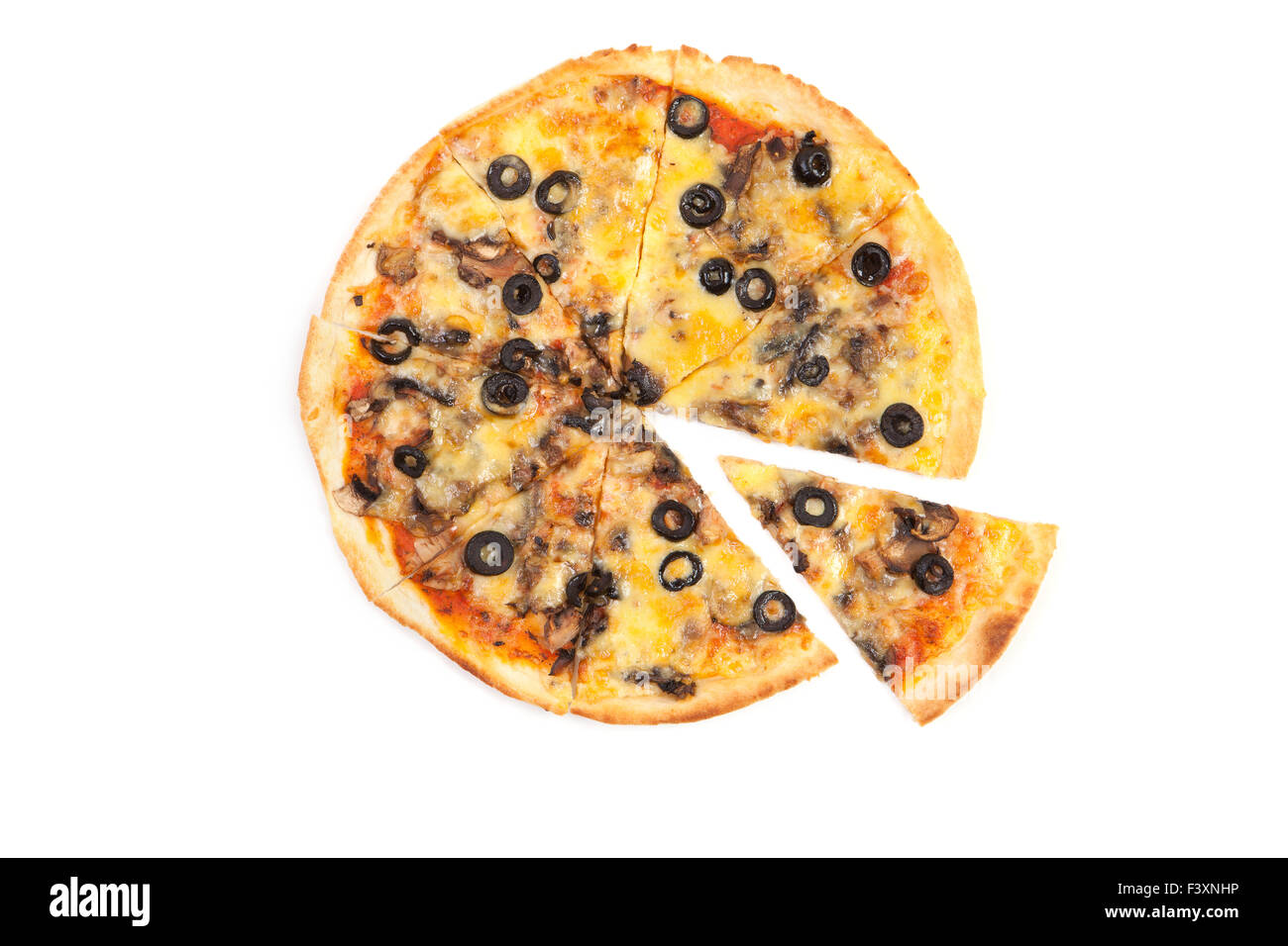 Circle pizza Cut Out Stock Images & Pictures - Alamy