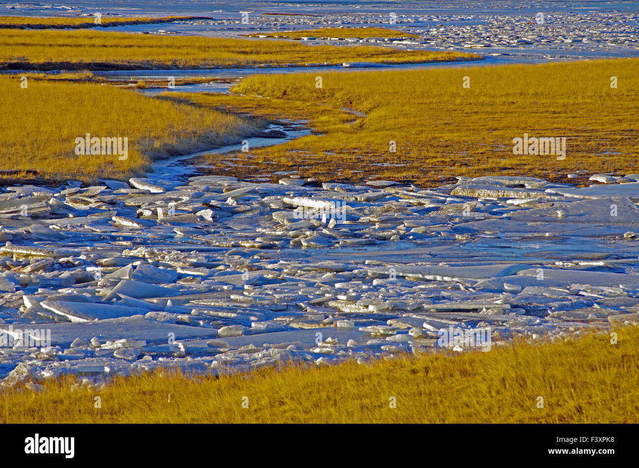 icy river in western iceland Stock Photo - Alamy