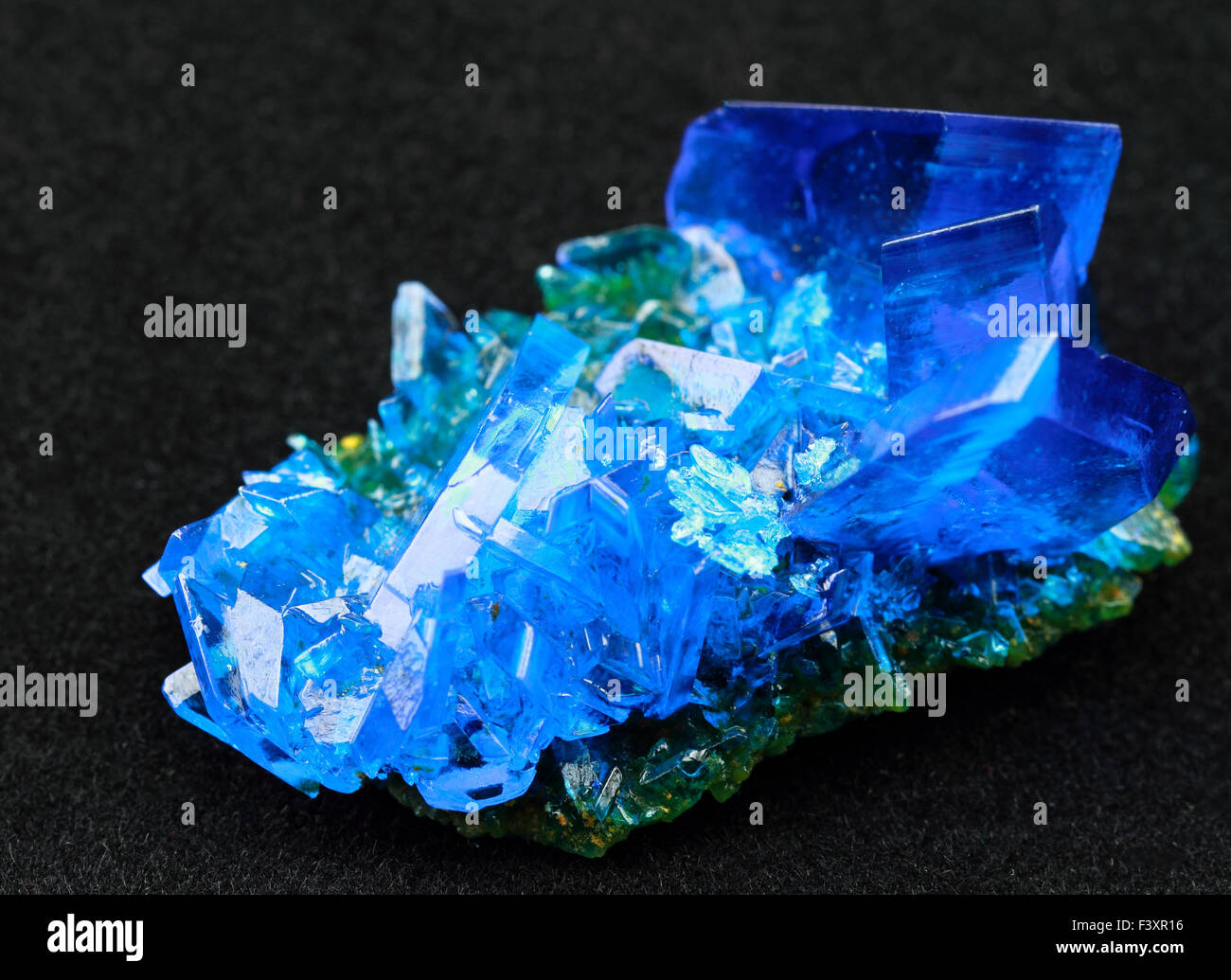 Crystals of blue vitriol - Copper sulfate Stock Photo - Alamy