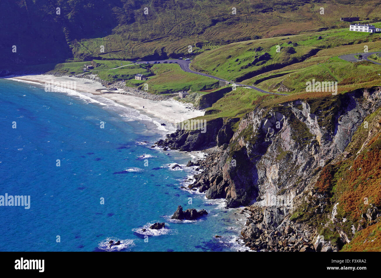 White sand beach at keem strand hi-res stock photography and images - Alamy