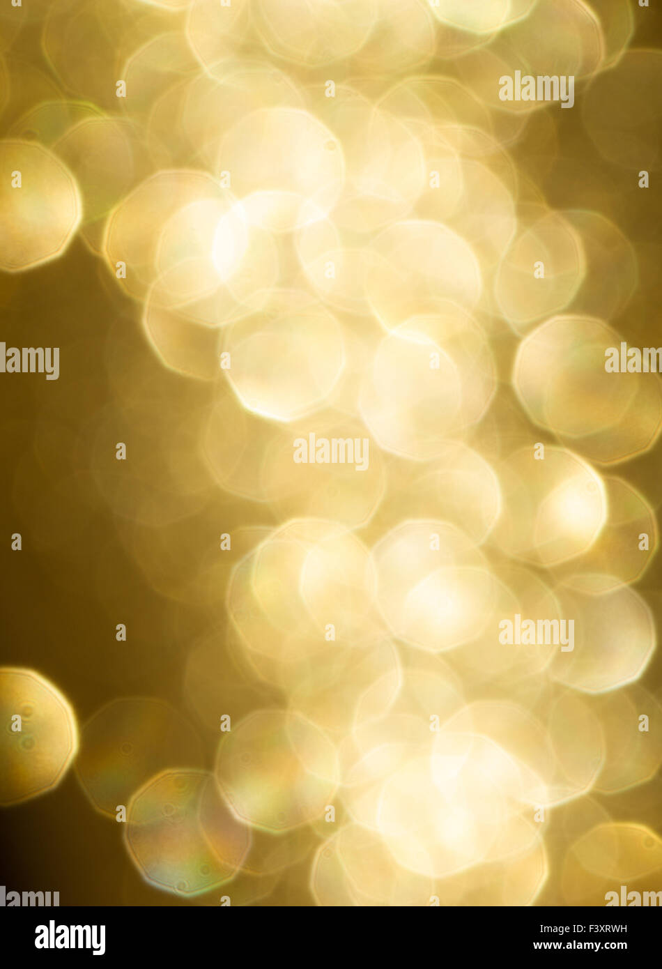 Yellow Bokeh effect decoration Stock Photo - Alamy