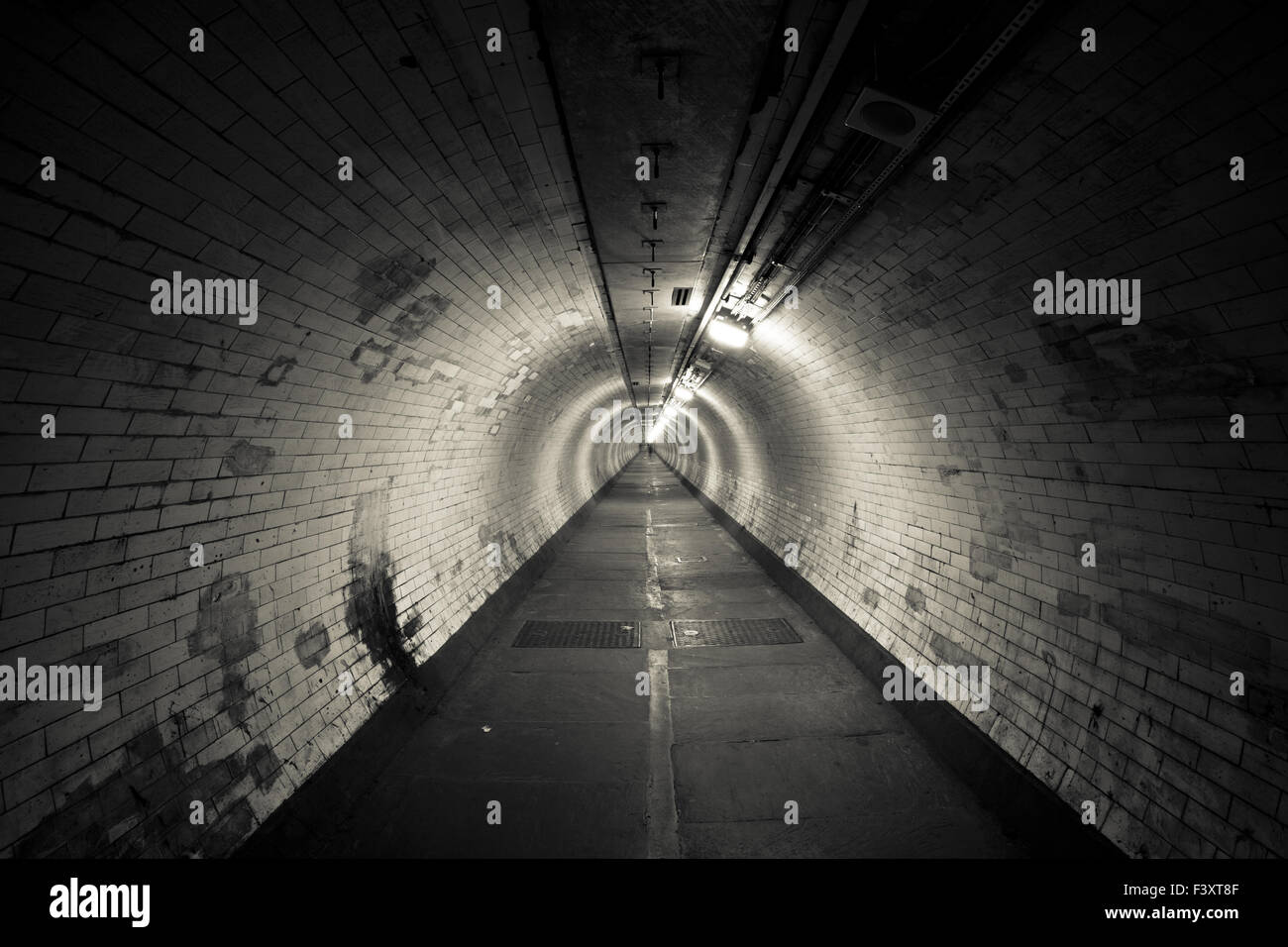 Empty tunnel at night Stock Photo - Alamy