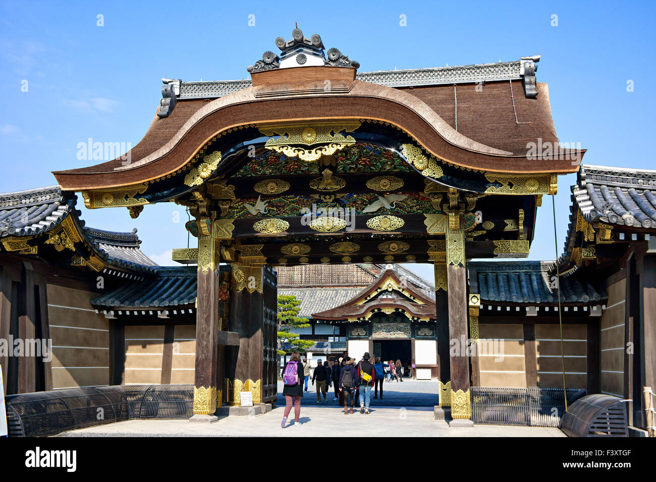 Japan, Honshu island, Kansai, Kyoto, Nijo-jo castle Stock Photo - Alamy