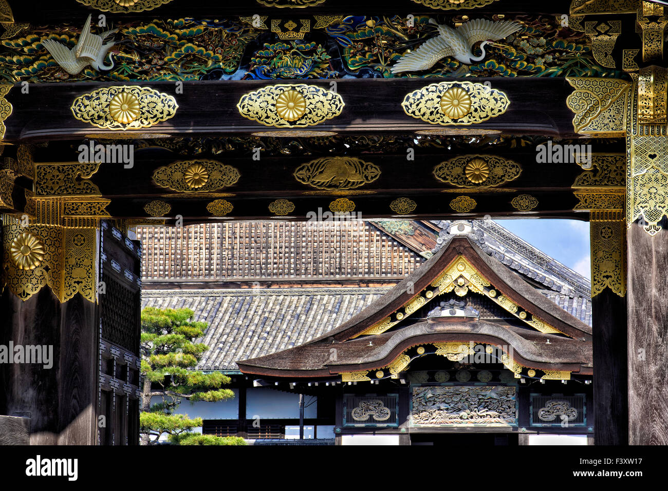 Japan, Honshu island, Kansai, Kyoto, Nijo-jo castle Stock Photo - Alamy